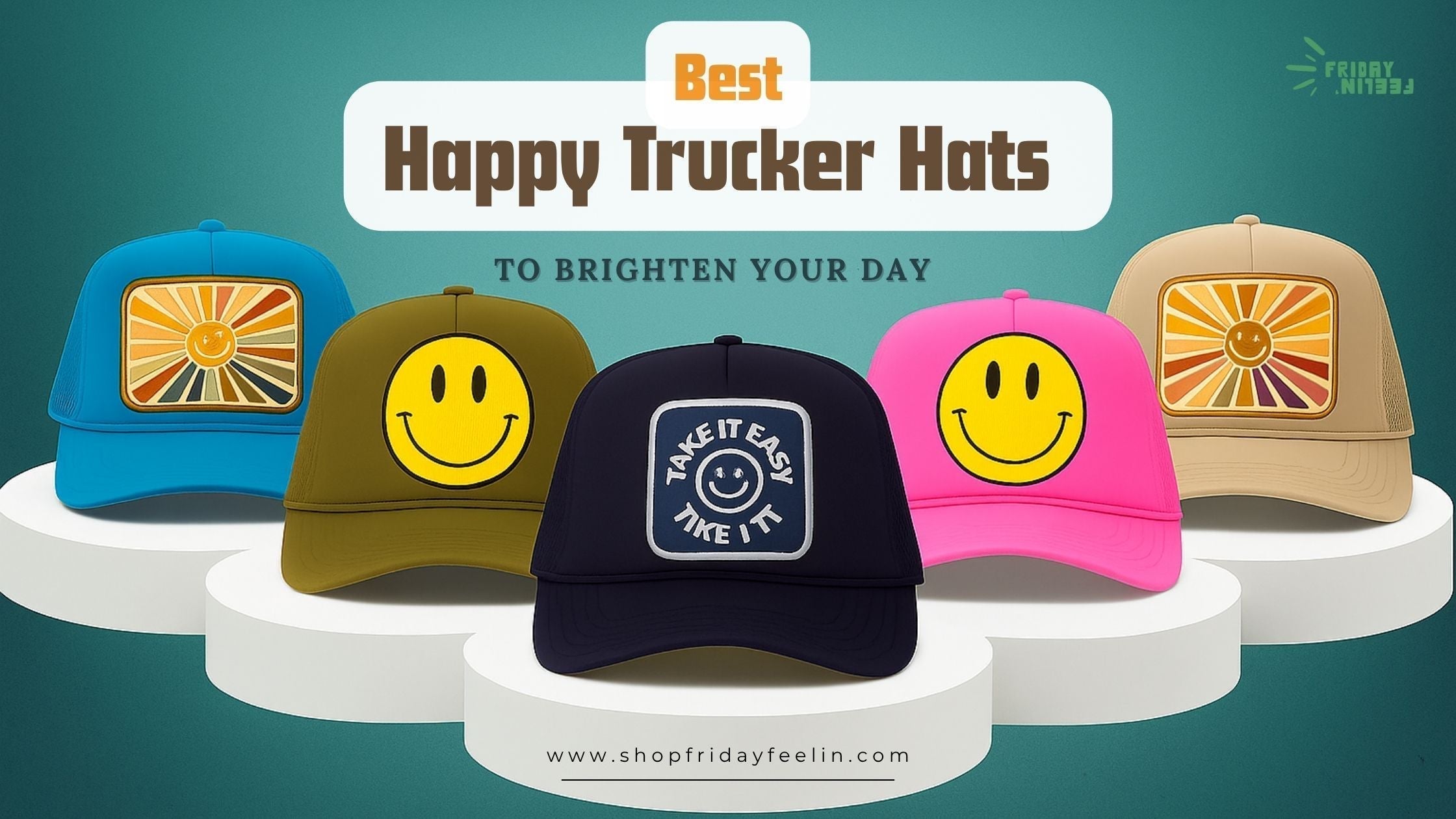 5 Best Smiley Trucker Hats to Brighten Your Day – Shop Friday Feelin