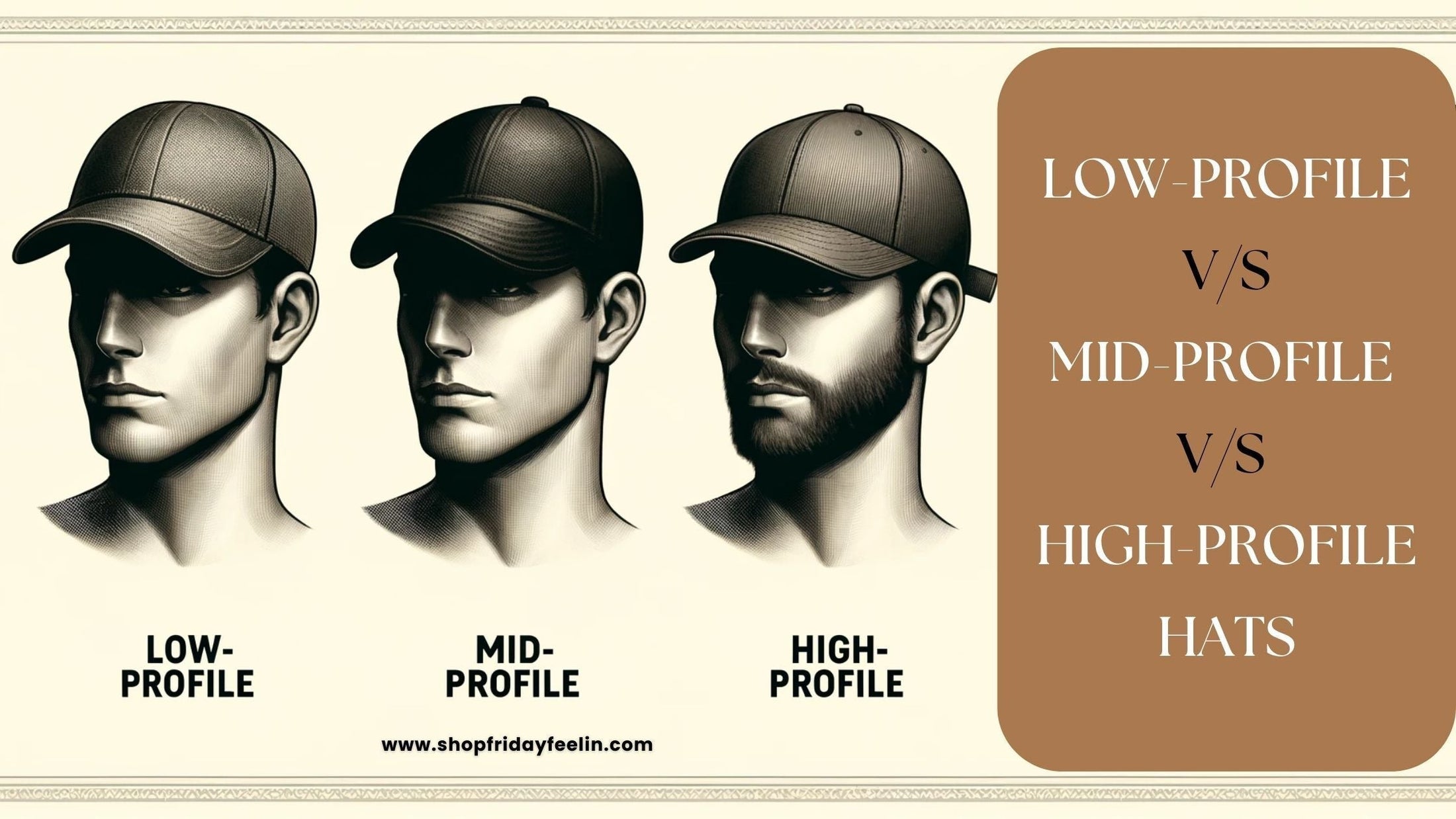 Low-Profile Vs Mid-Profile Vs High-Profile Hats: What To Know – Shop ...