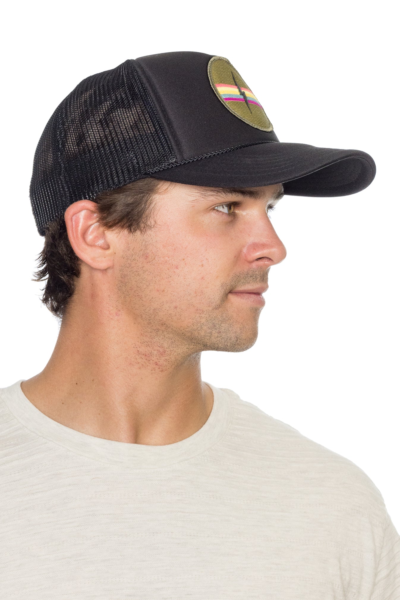 Electric Rainbow Trucker Hat in Black – Shop Friday Feelin