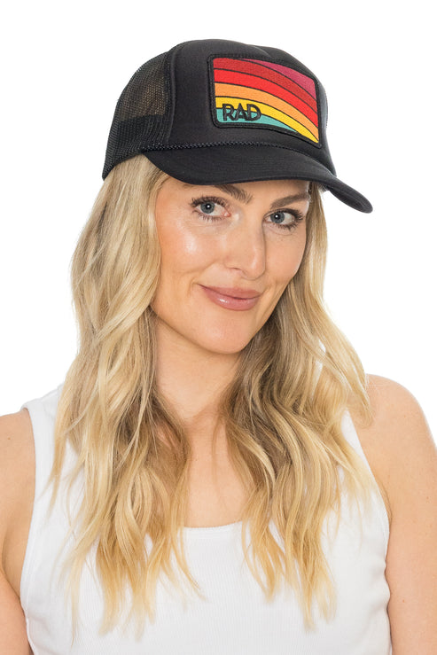 Rad Trucker Hat in Black – Shop Friday Feelin