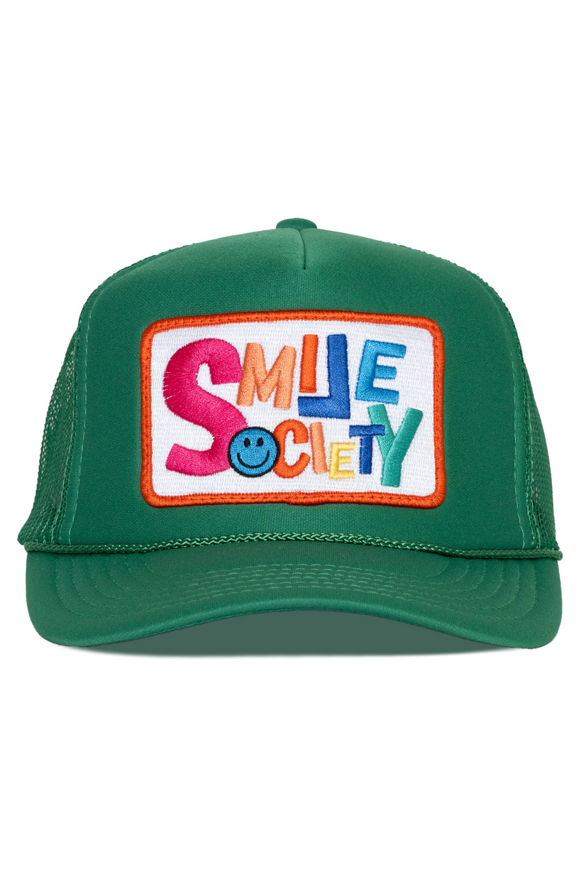 Smile Society Trucker Hat in Green – Shop Friday Feelin